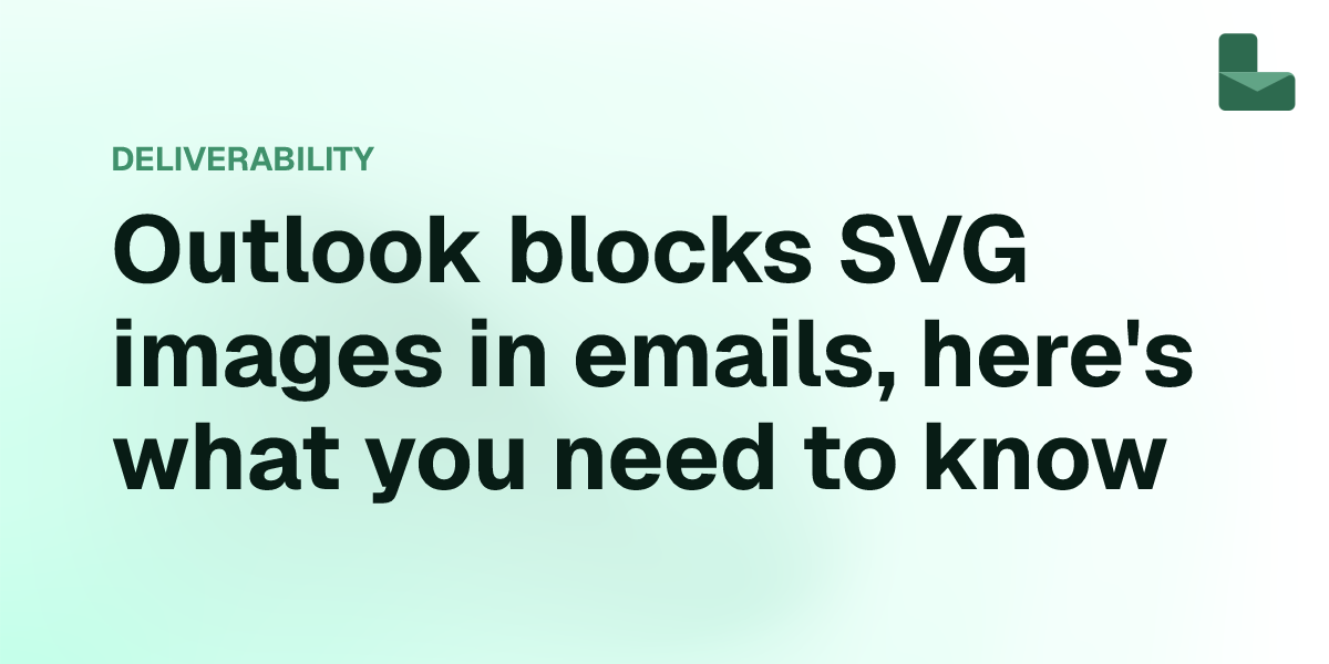 Outlook blocks SVG images in emails